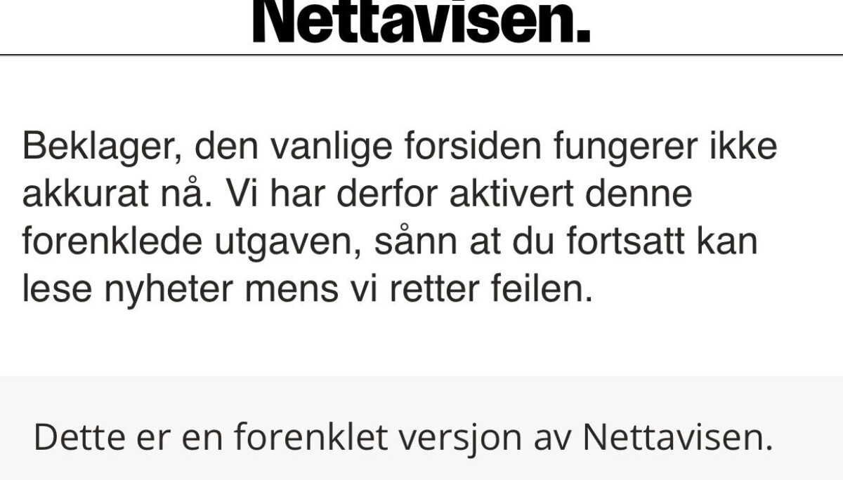 Amedia-aviser måtte ty til nødløsning